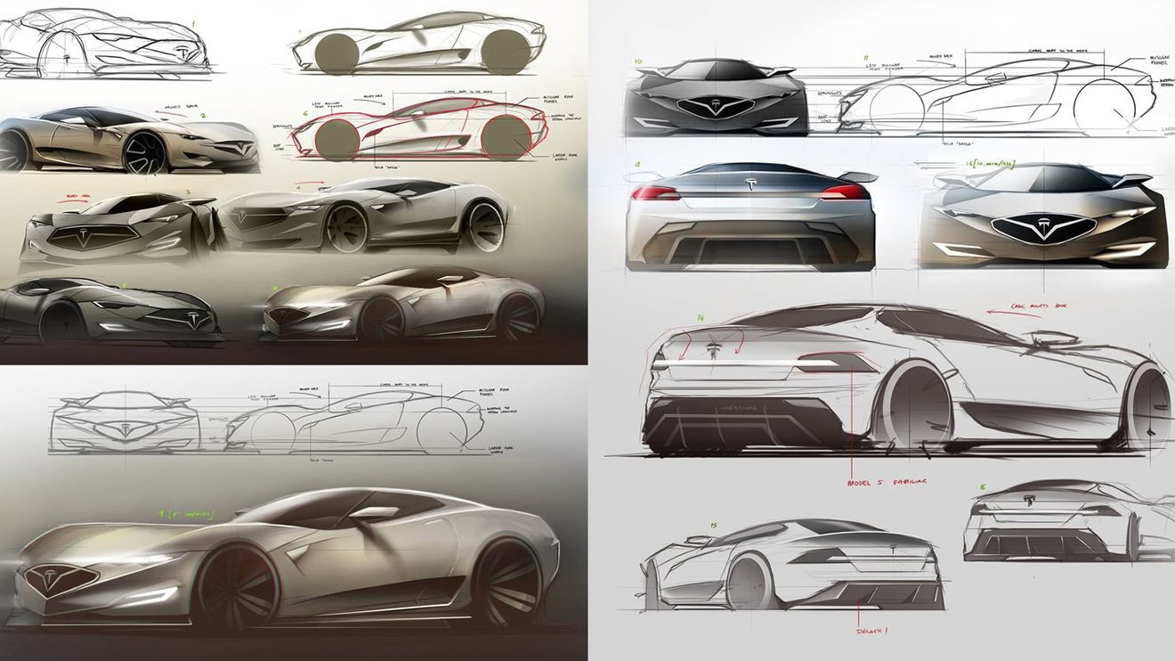 Elektrikli süperspor konsepti: Tesla Model R - LOG