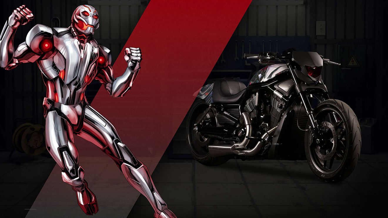 Marvel karakterlerinin Harley motosikletleri - LOG