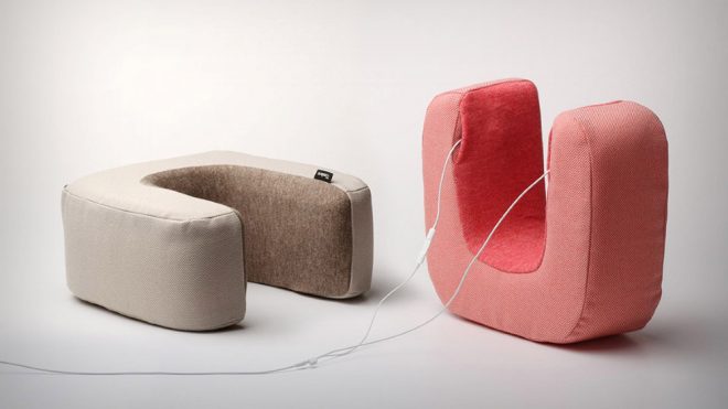 Uyurken müzik dinleyebileceğiniz seyahat yastığı - LOG