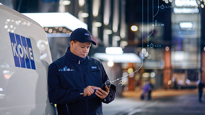 Konuşmayı öğrenen asansör: KONE - LOG