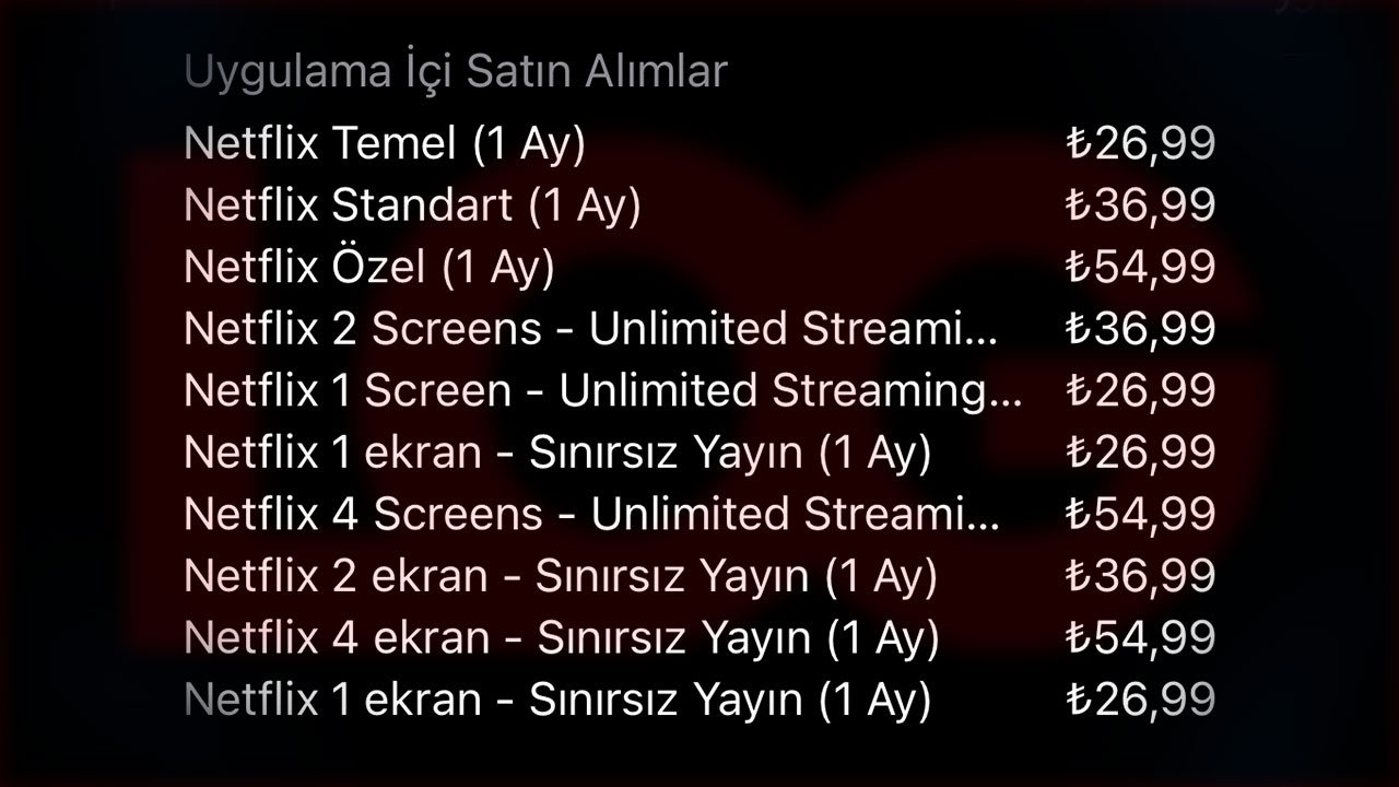 Netflix, iOS tarafında yeniden yerleşik abonelik sunmaya başladı - LOG