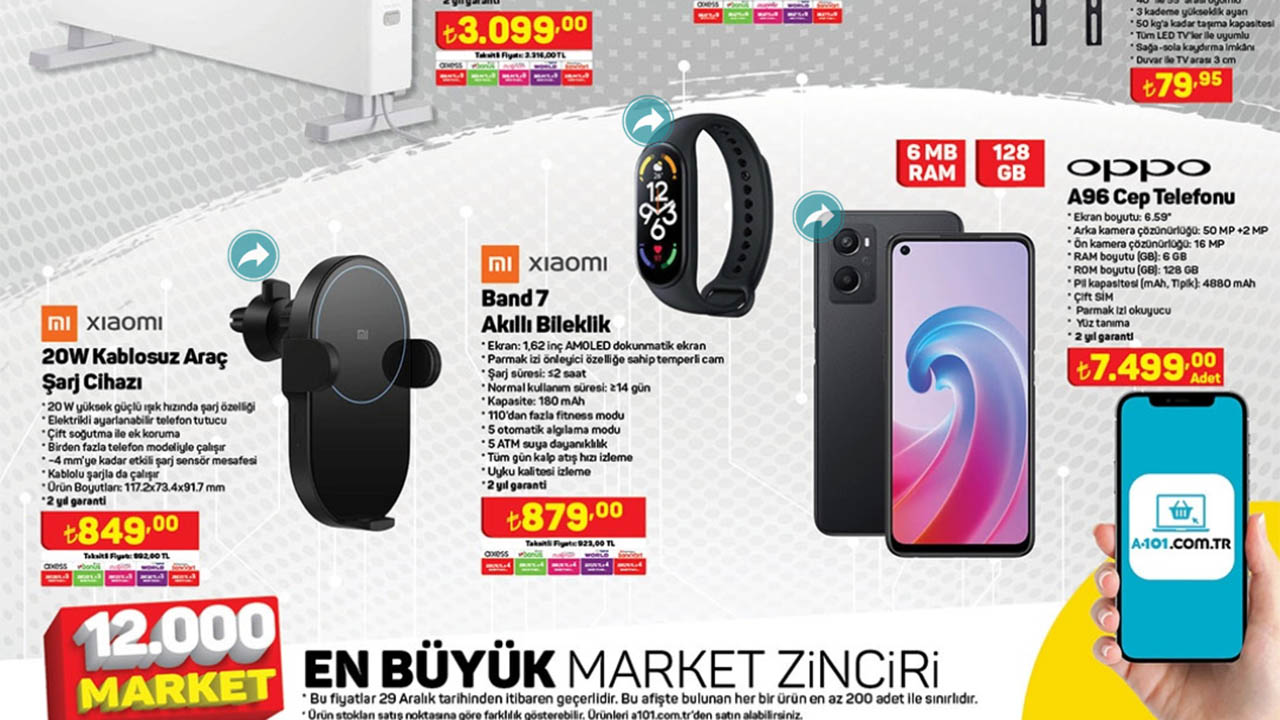Türkiye'de üretilen OPPO A96 için A101 kampanyası - LOG