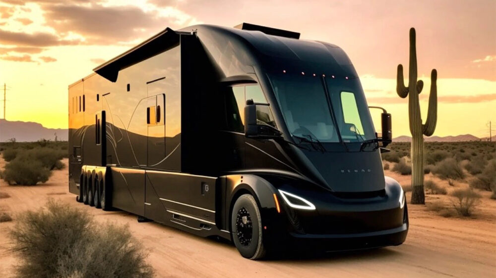 Elektrikli kamyon Tesla Semi harika bir motorhome olacak