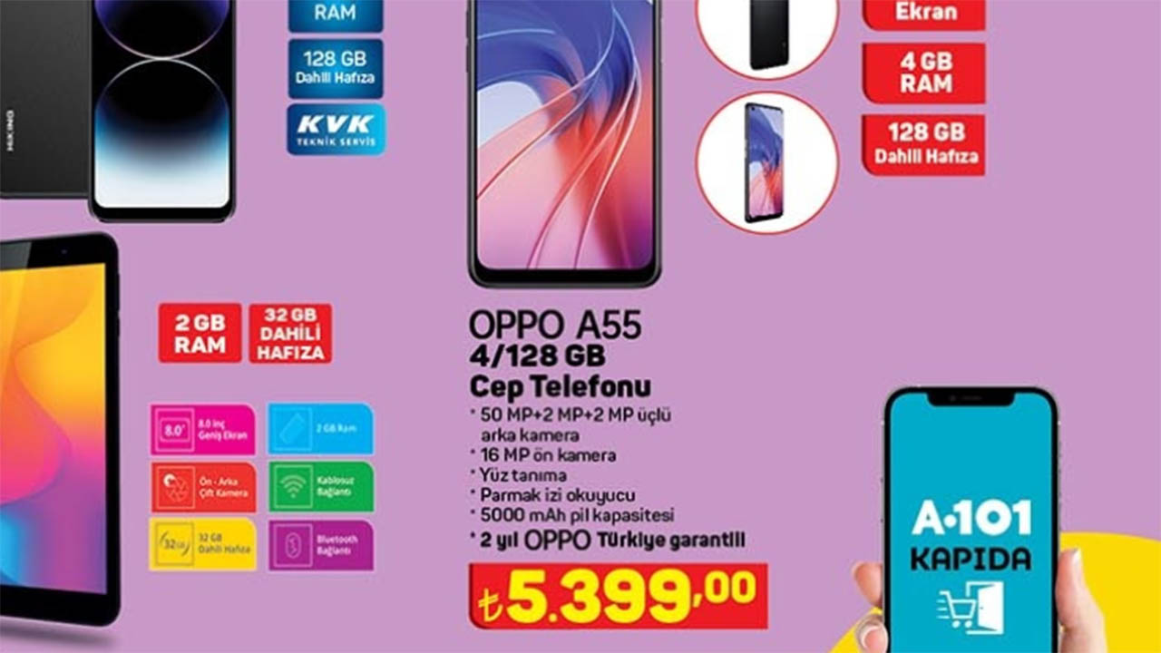 50 MP kamerayla gelen OPPO A55 için yeni A101 kampanyası - LOG