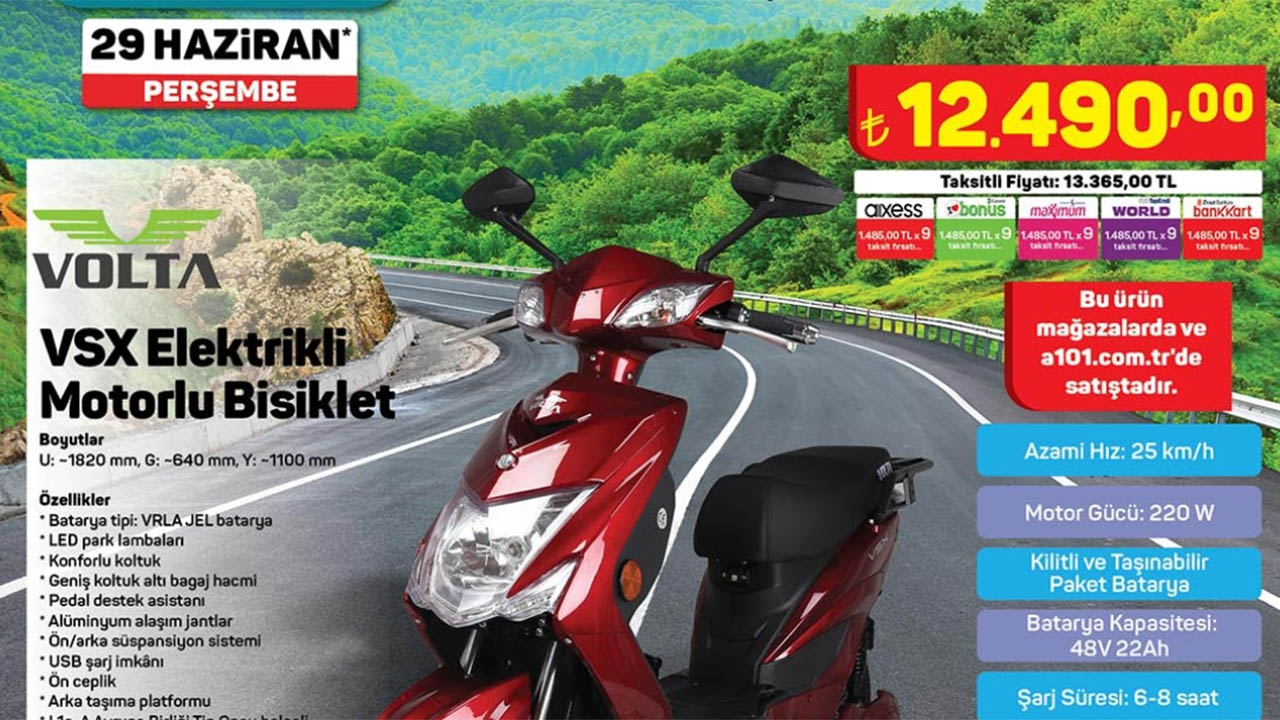 Volta VSX elektrikli bisiklet için fiyat avantajı - LOG