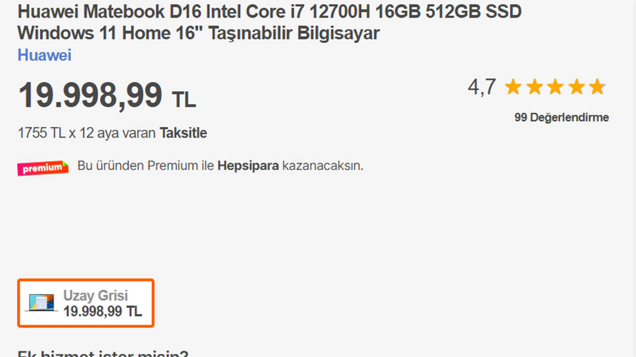 Huawei MateBook D16 modelinin fiyatı en düşük seviyede - LOG