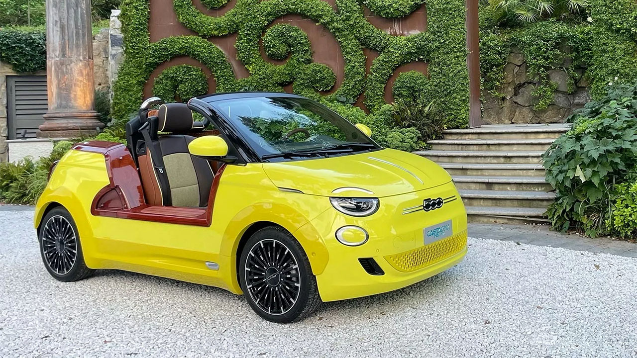 Castagna Milano'dan kapısız bir Fiat 500e Convertible geldi - LOG