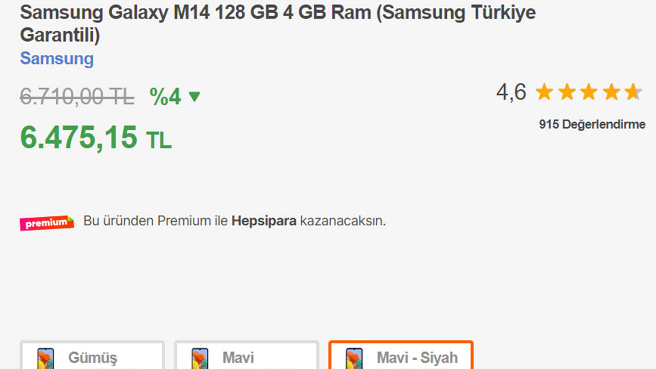 Samsung Galaxy M14 5G için 1.024 TL'lik indirim fırsatı - LOG