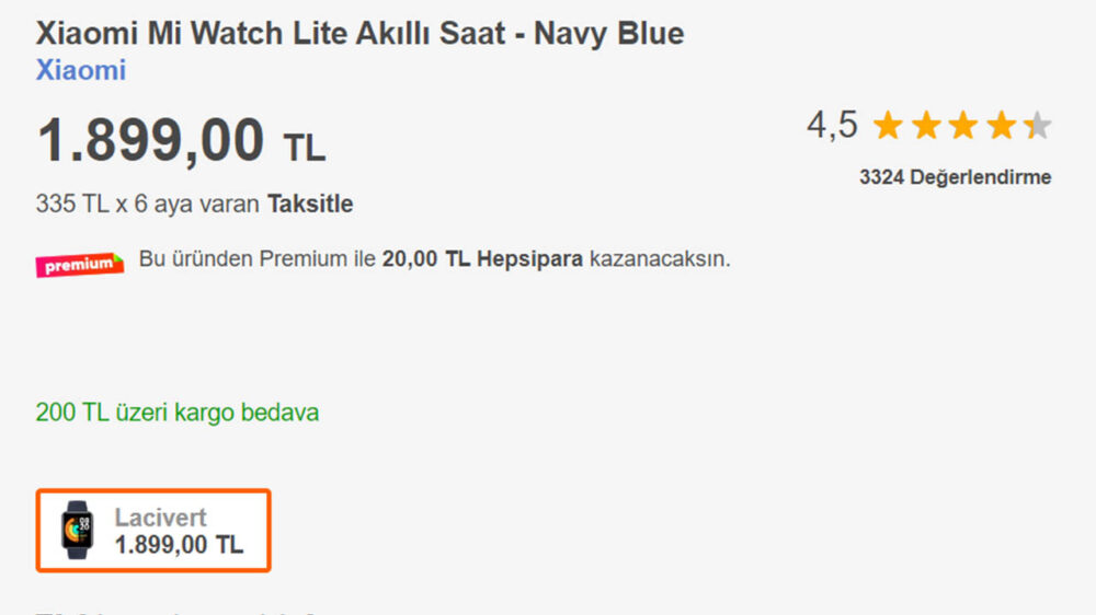 Xiaomi Mi Watch Lite için yeni indirim kampanyası - LOG