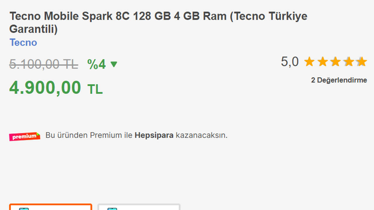 TECNO Spark 8C için yeni avantajlı fiyat [Ocak 2024] - LOG