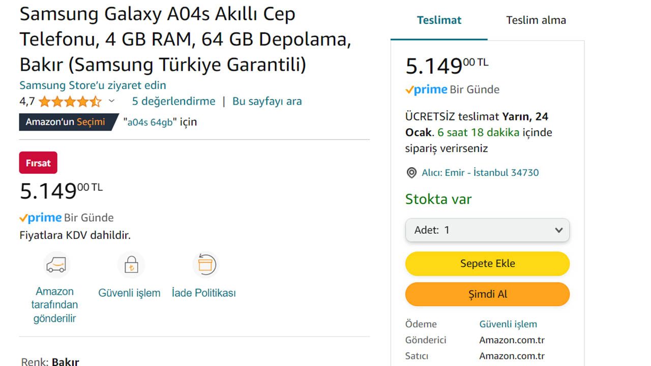 Samsung Galaxy A04s akıllı telefonun fiyatı yeniden düştü - LOG