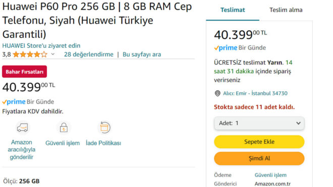 Huawei P60 Pro akıllı telefonun fiyatı en düşük seviyede - LOG