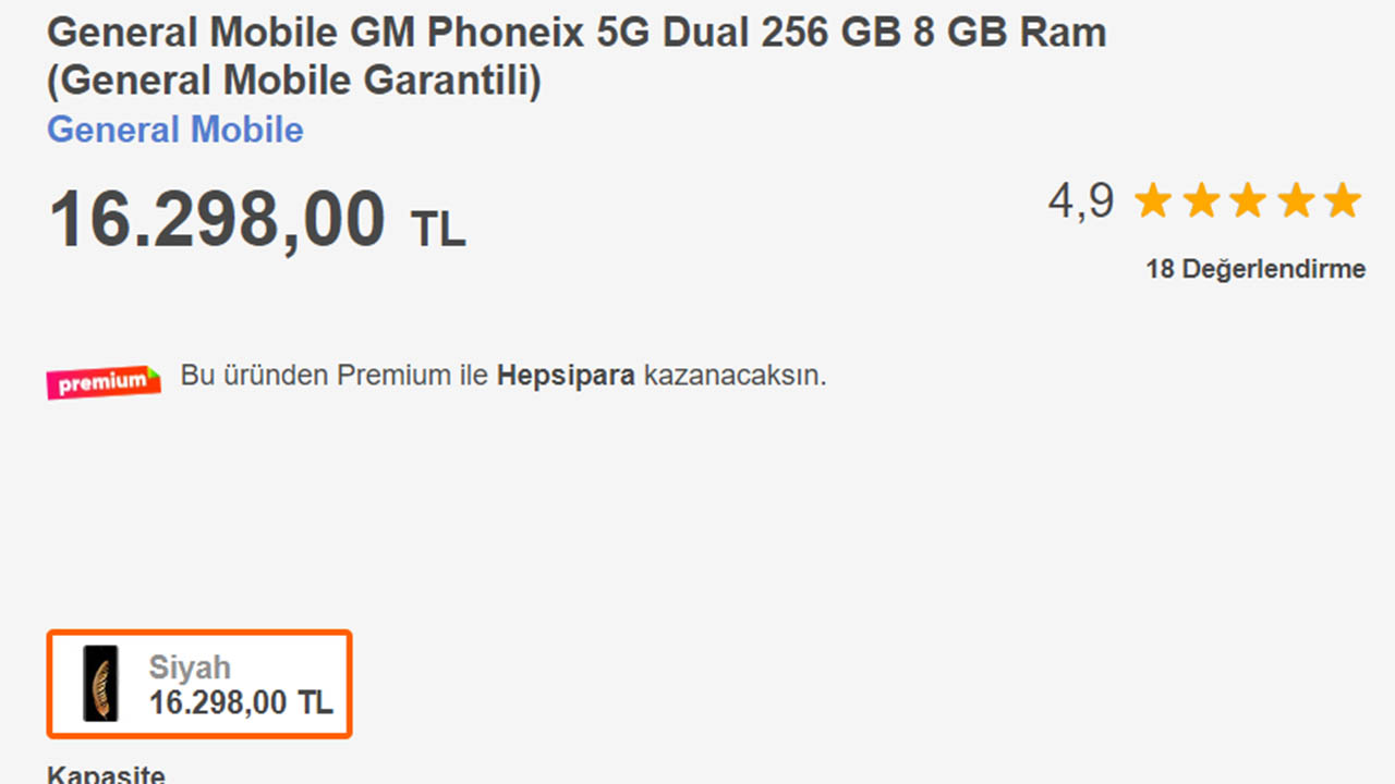 General Mobile GM Phoenix 5G için yeni indirim fırsatı - LOG