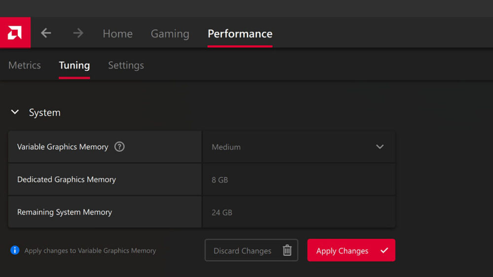 AMD AI 300 dizüstüler için "Variable Graphics Memory" çıkıyor
