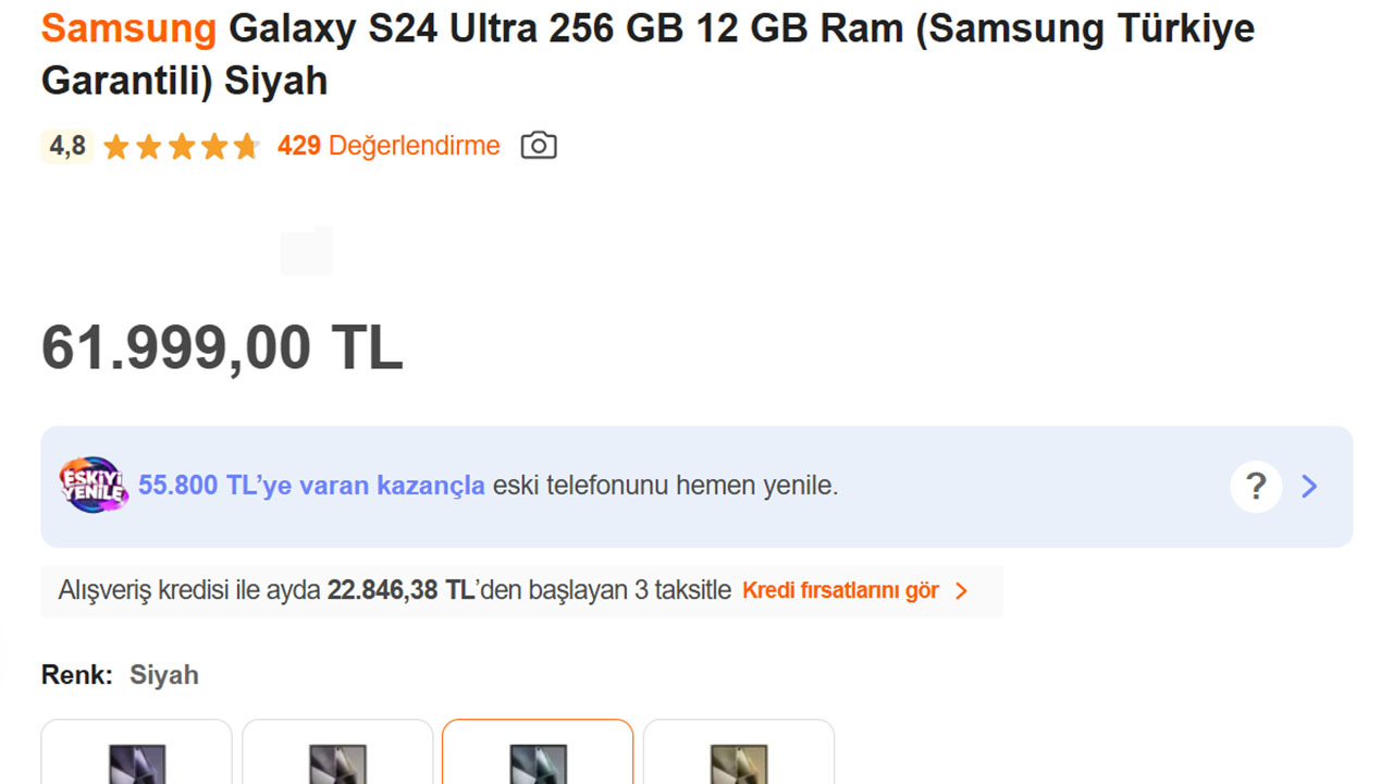 Samsung Galaxy S24 Ultra için yeni fiyat avantajı [Ocak 2025] - LOG