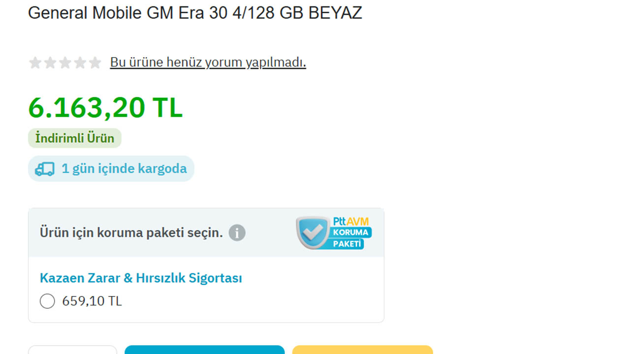 General Mobile Era 30 için yeni fiyat avantajı [Şubat 2025] - LOG