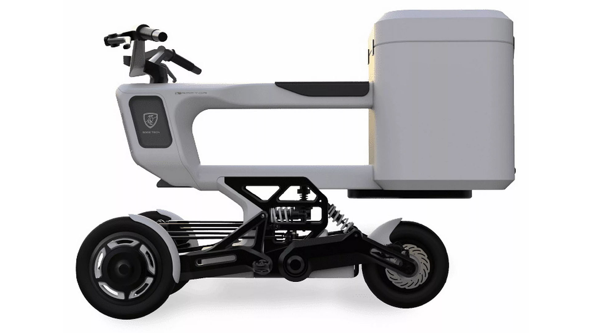 Modüler üç tekerlekli motosiklet RDS Raptor görücüye çıkarıldı