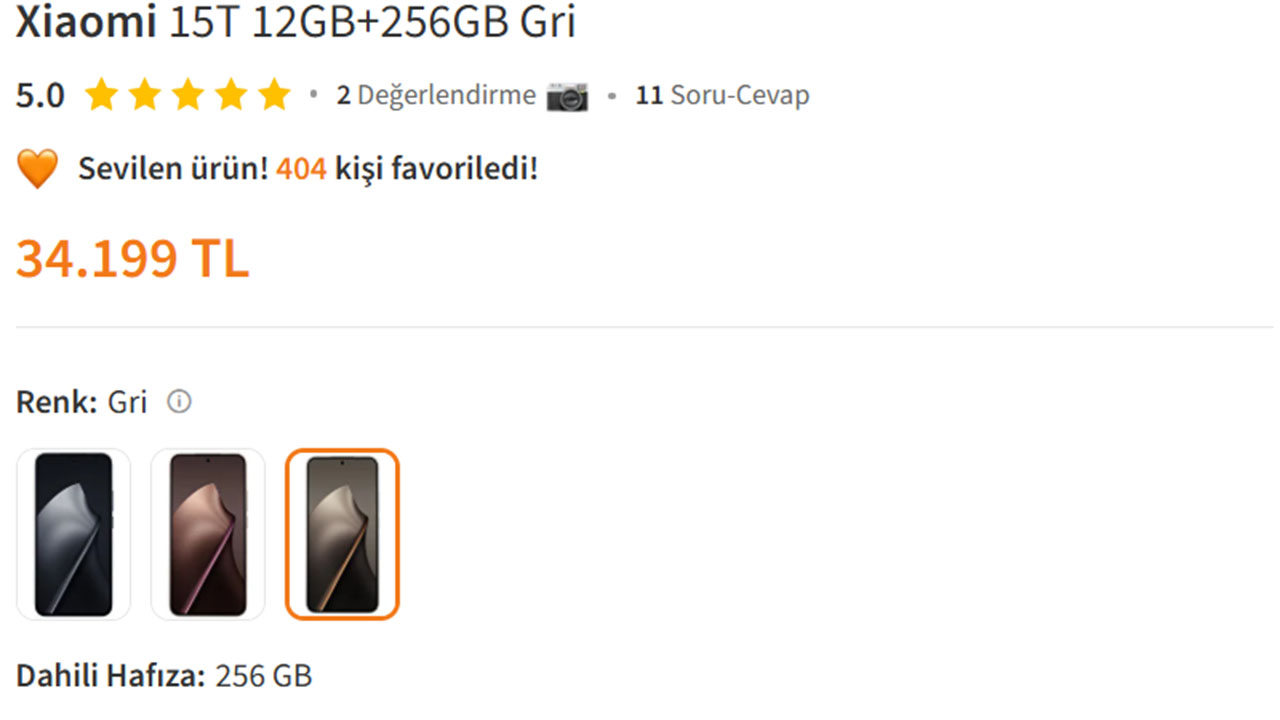 Xiaomi 15T için yeni fiyat avantajı [Ekim 2025] - LOG