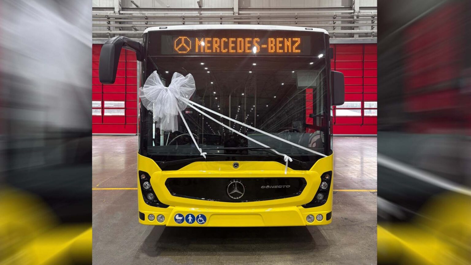 Otokar üretimi ilk Mercedes-Benz Conecto otobüs modeli banttan indirildi